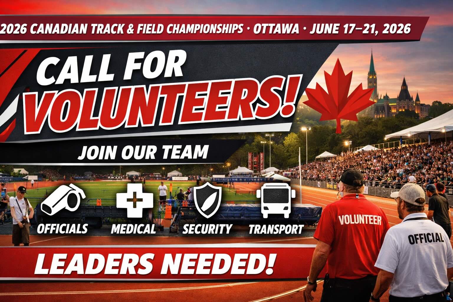Call for Local Organizing Committee Leads – 2026 Canadian Track & Field ...